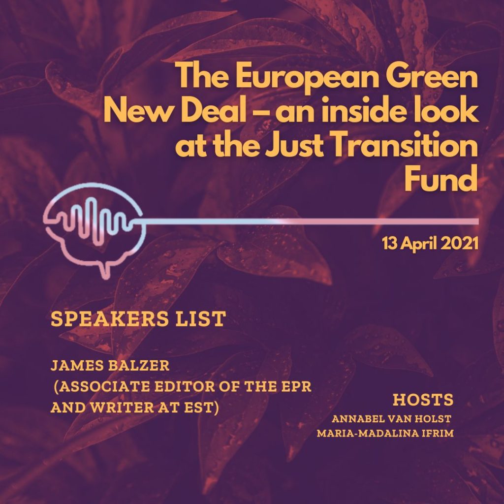 Podcast: The European Green New Deal – an inside look at the Just ...